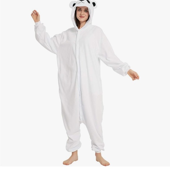 Intimates & Sleepwear | White Polar Bear Onesie Pajamas | Poshmark